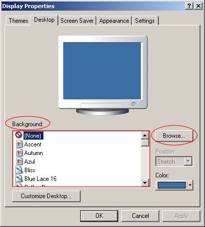 Kako promijeniti pozadinu desktopa?