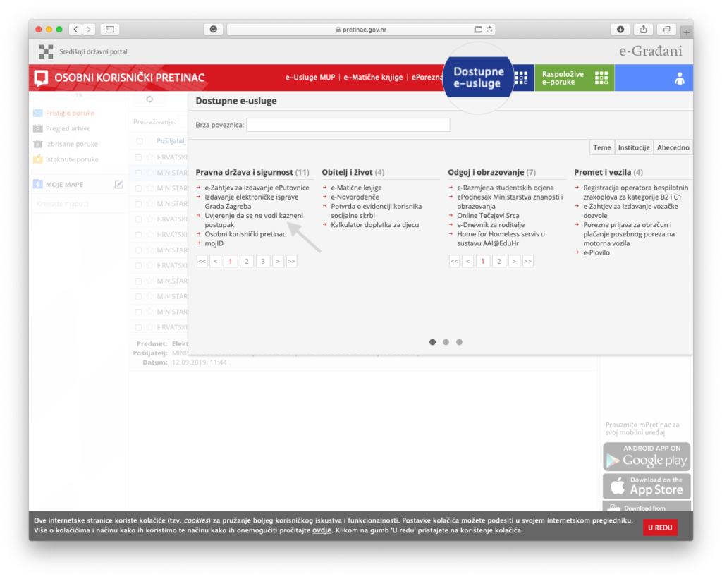 Kako do potvrde o nekažnjavanju preko interneta