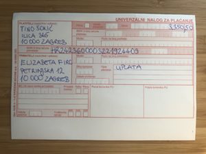 Kako pravilno ispuniti uplatnicu