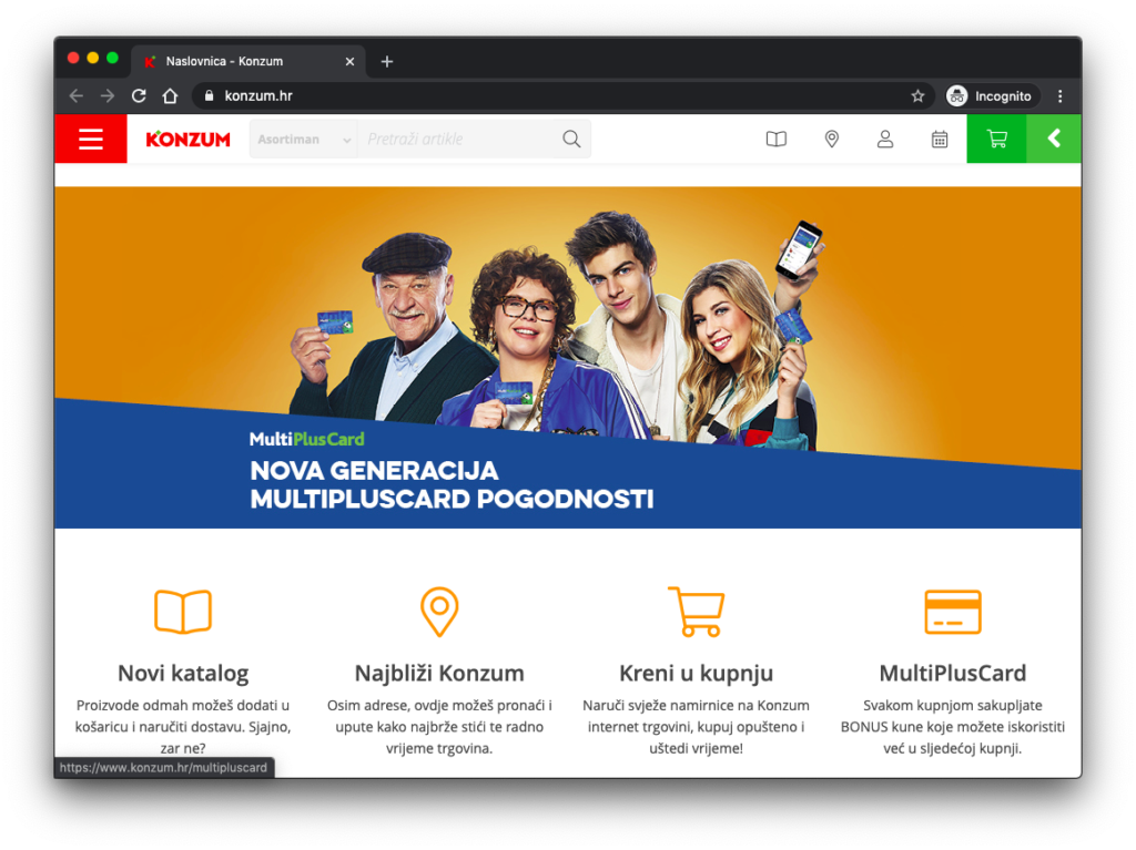 Konzum dostava namirnica – kako se registrirati online?
