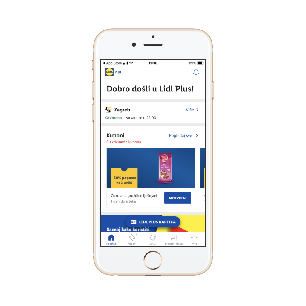 Lidl Plus kartica za ostvarivanje pogodnosti